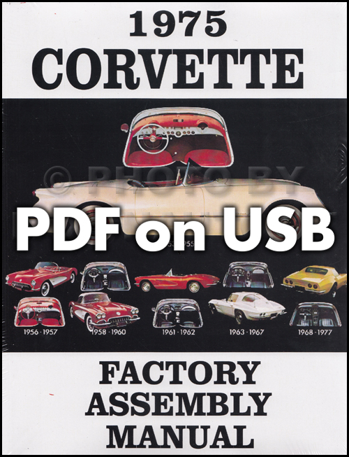 1973-1977 Chevrolet Corvette Assembly Manual on USB