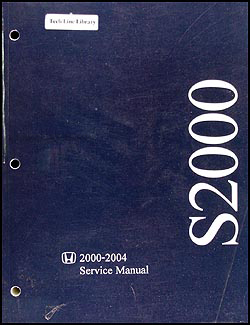 2000-2004 Honda S2000 Repair Manual Original